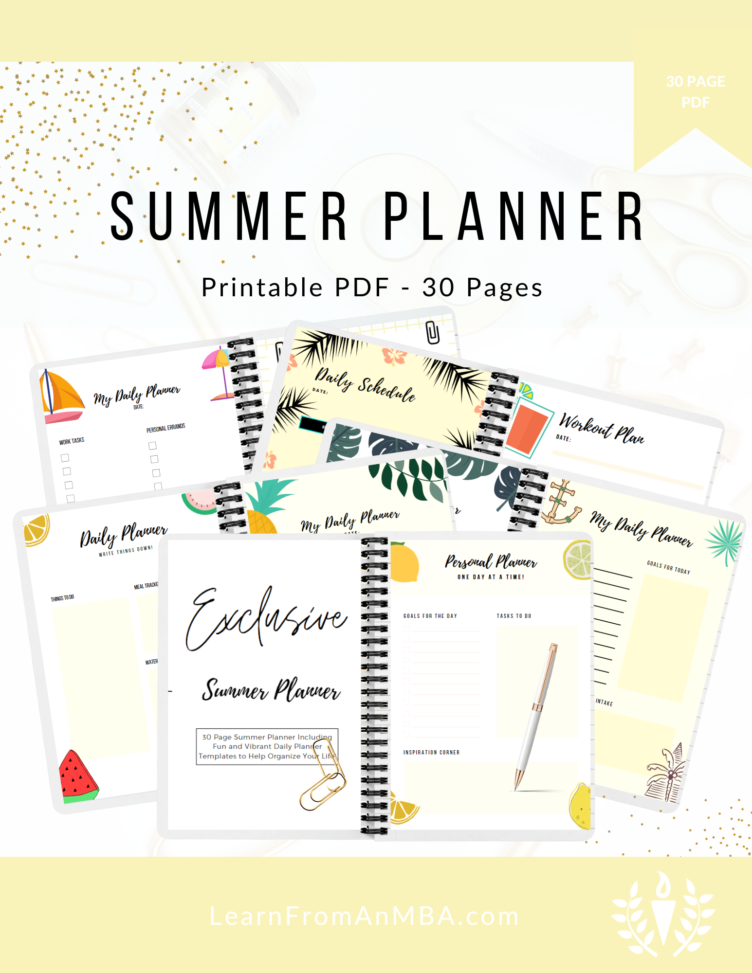 Summer Planner - Learn From An MBA